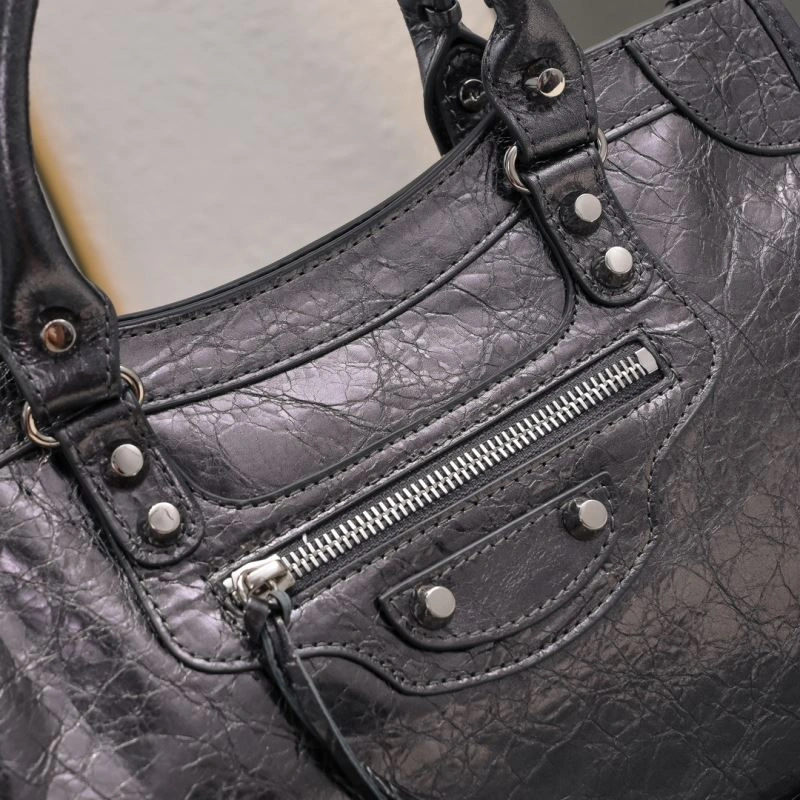 1:1 copy Balenciaga Era of Tears Classic Motorcycle Bag - Metallic Silver Edition