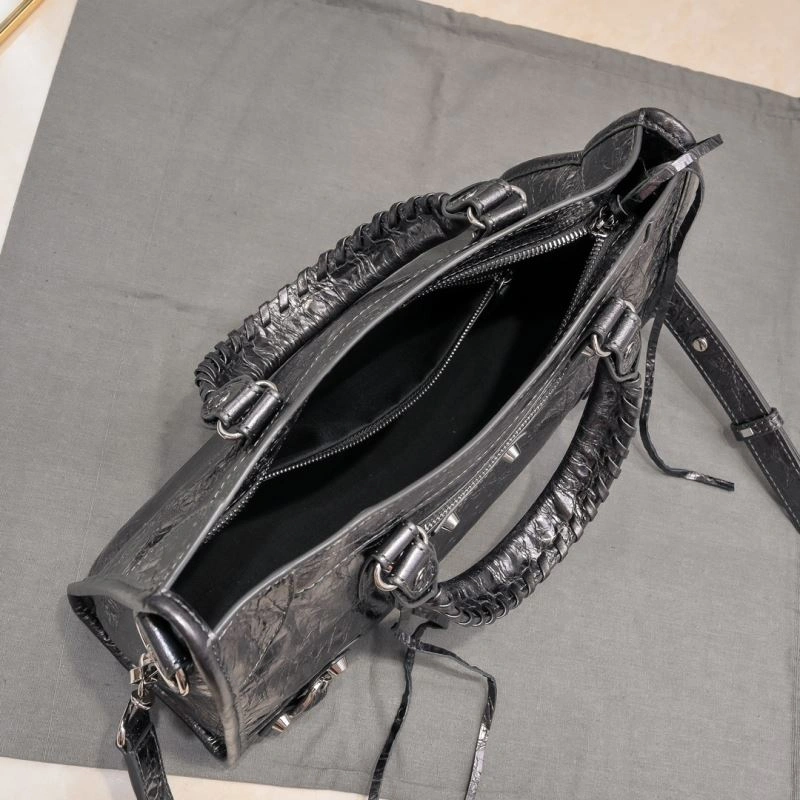 1:1 copy Balenciaga Era of Tears Classic Motorcycle Bag - Metallic Silver Edition