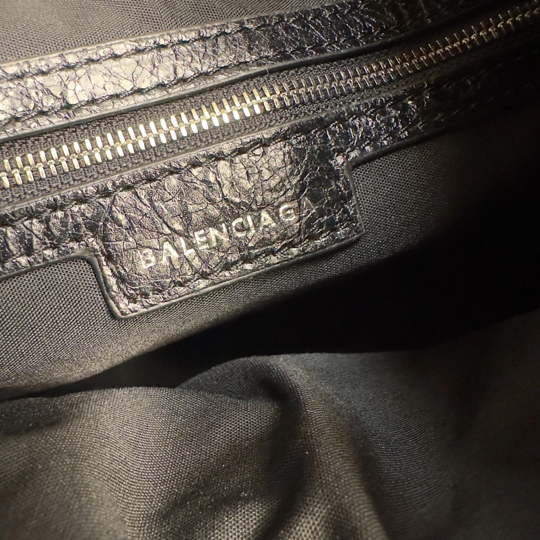 OEM Balenciaga Exploded Lambskin Le Cagole Half-Moon Bag