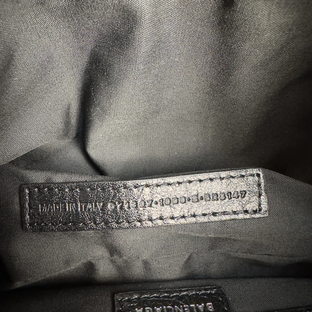 OEM Balenciaga Exploded Lambskin Le Cagole Half-Moon Bag