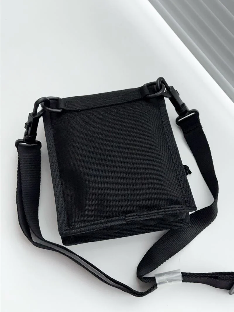 Inexpensive Balenciaga Explorer Waterproof Nylon Clutch with Logo Strap