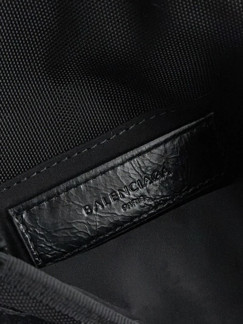 Inexpensive Balenciaga Explorer Waterproof Nylon Clutch with Logo Strap