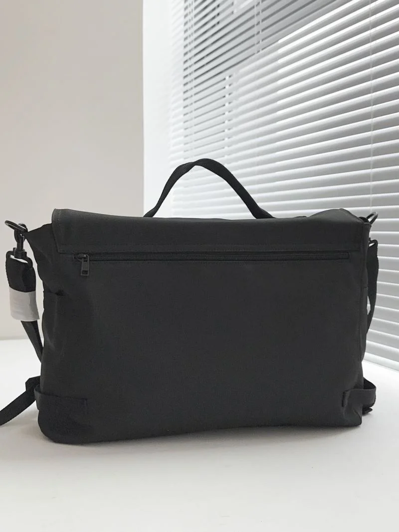 Official Balenciaga Extra Large Army Black Nylon Crossbody Messenger Bag