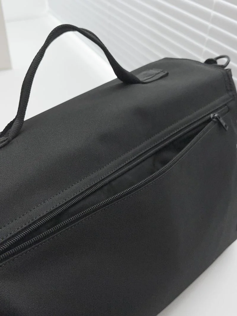 Official Balenciaga Extra Large Army Black Nylon Crossbody Messenger Bag