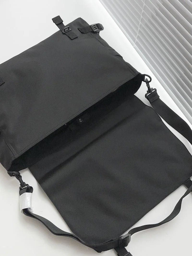 Official Balenciaga Extra Large Army Black Nylon Crossbody Messenger Bag