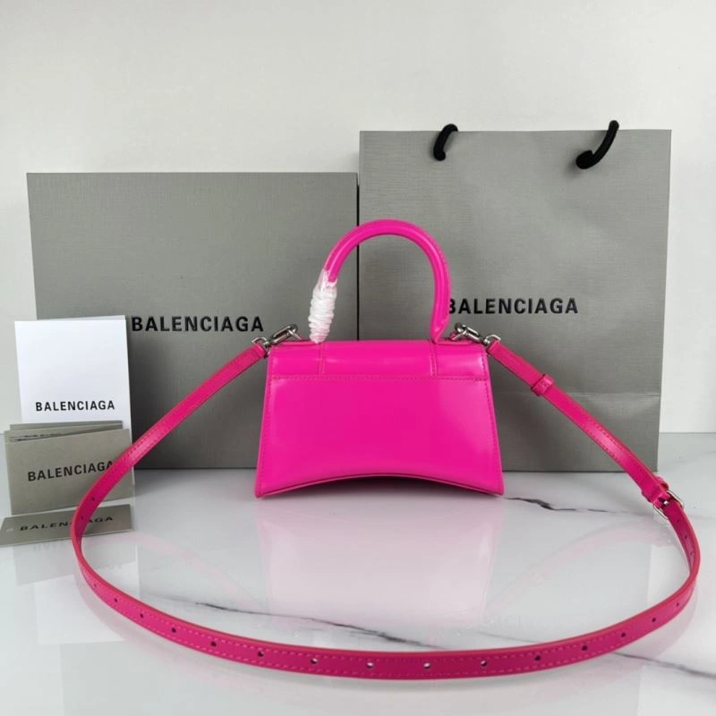 Balenciaga Fuchsia Hourglass XS Bag - Balenciagas Iconic Curved Design