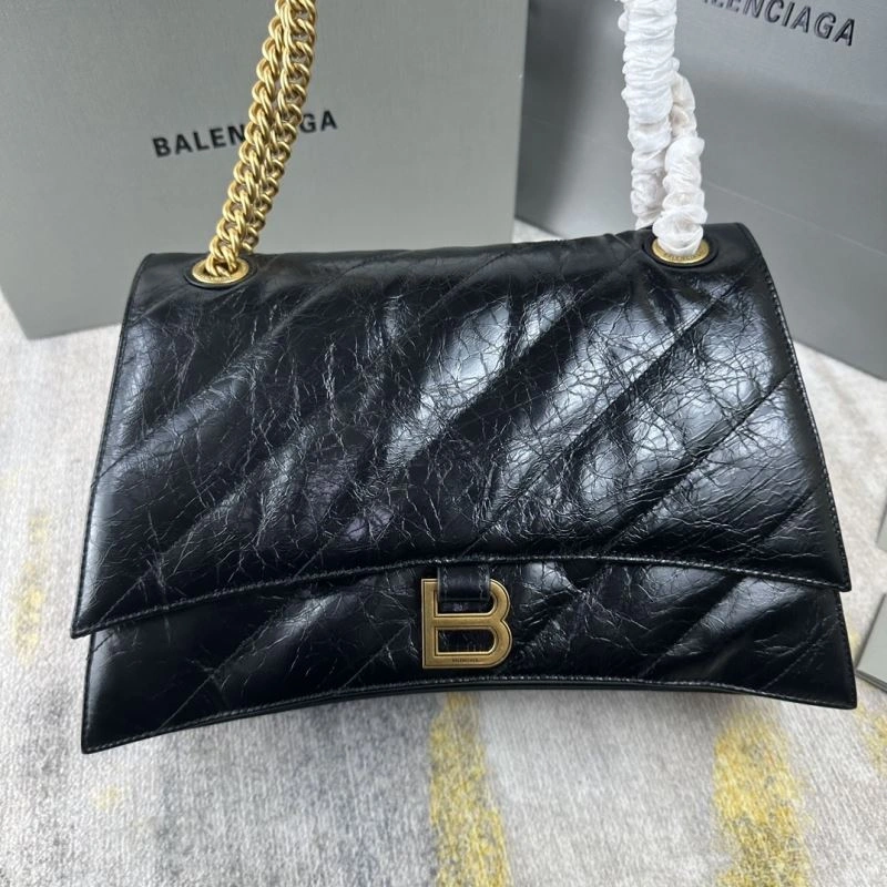 1:1 copy Balenciaga Gold Crush Hourglass Chain Bag - Medium Embroidered Elegance