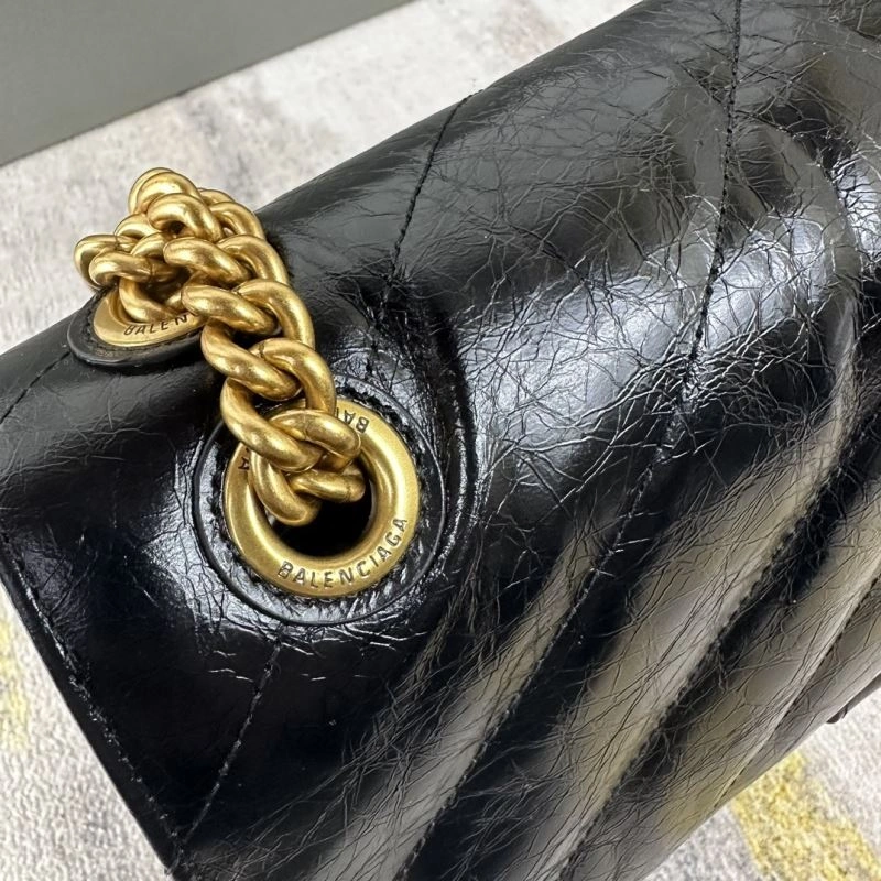 1:1 copy Balenciaga Gold Crush Hourglass Chain Bag - Medium Embroidered Elegance