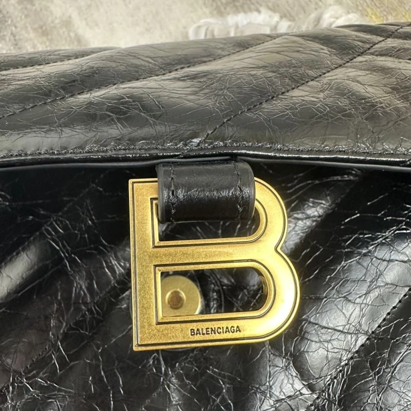 1:1 copy Balenciaga Gold Crush Hourglass Chain Bag - Medium Embroidered Elegance