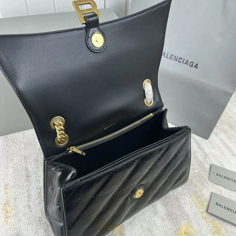 1:1 copy Balenciaga Gold Crush Hourglass Chain Bag - Medium Embroidered Elegance
