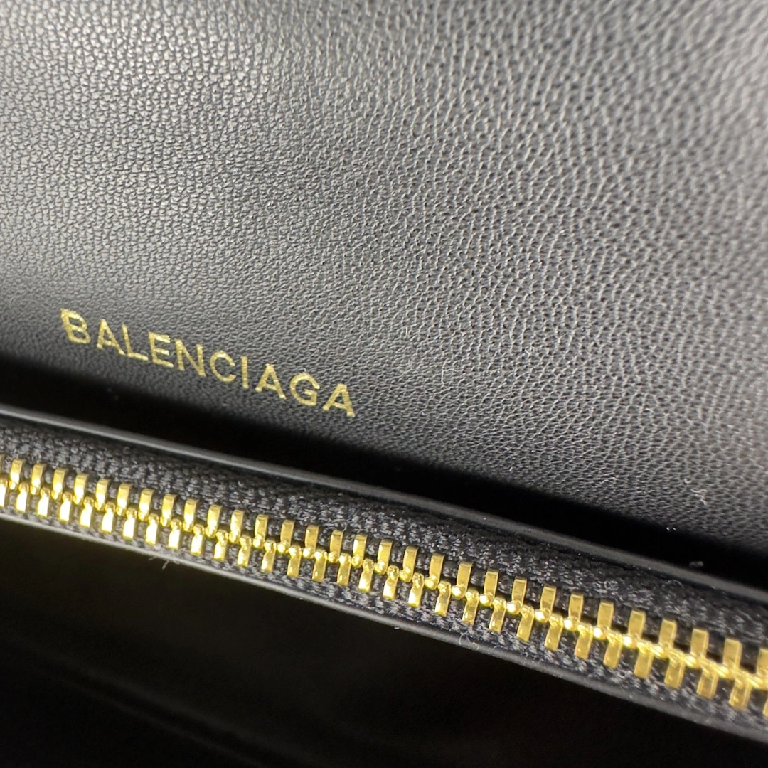 Indistinguishable Balenciaga Gold Crush Sandglass Chain Bag - Small Size Elegance
