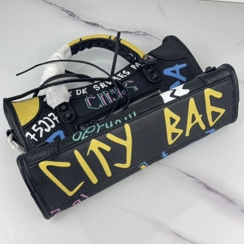 Indistinguishable Balenciaga Graffiti 30cm Crossbody Bag in Italian Goat Leather