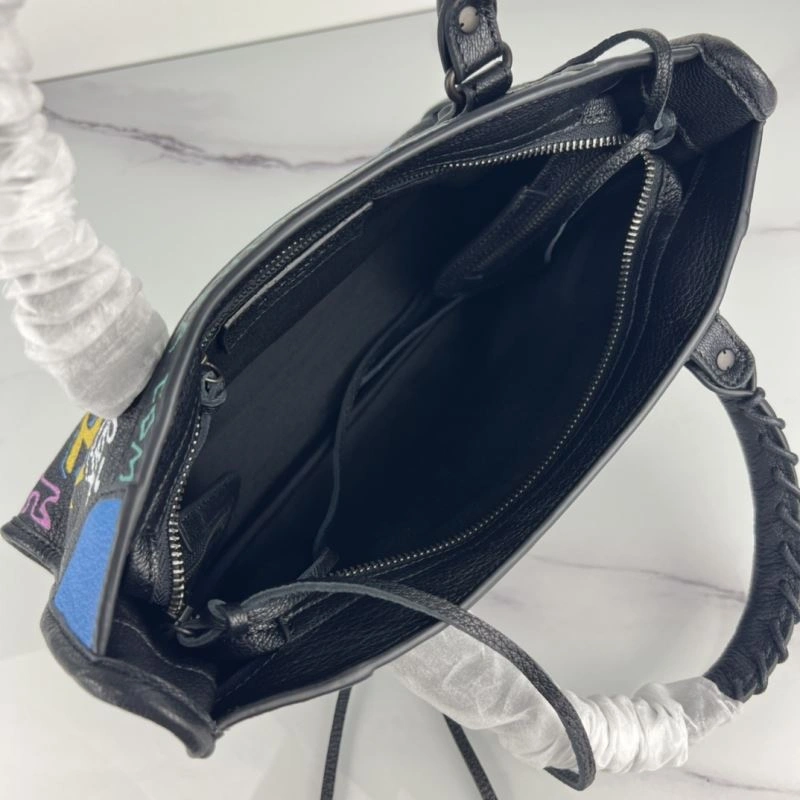 Indistinguishable Balenciaga Graffiti 30cm Crossbody Bag in Italian Goat Leather