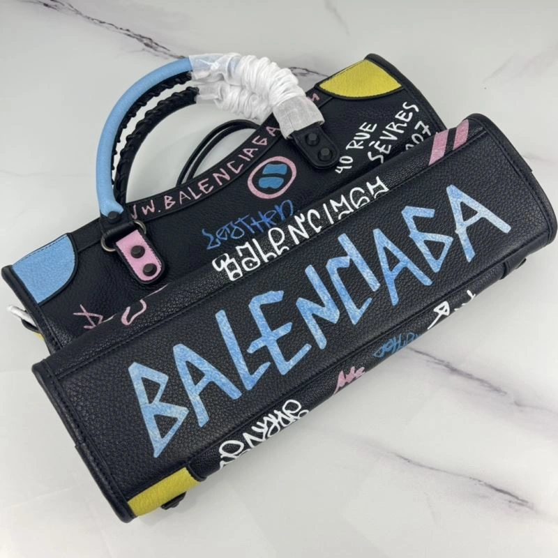 High accuracy Balenciaga Graffiti 38cm Crossbody Handbag in Italian Goat Leather