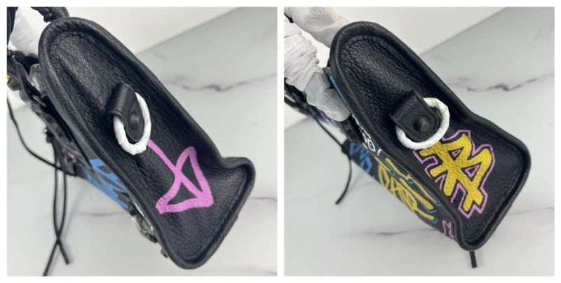 High accuracy Balenciaga Graffiti 38cm Crossbody Handbag in Italian Goat Leather