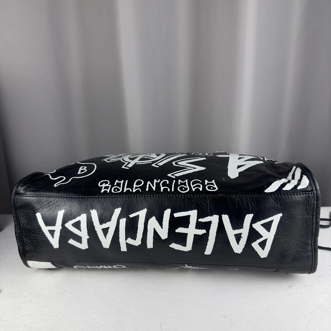 Low-cost Balenciaga Graffiti Mini City Lambskin Replica Bag