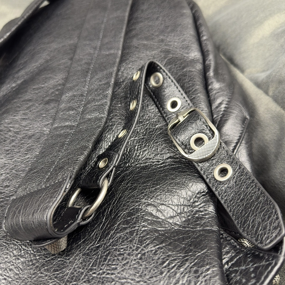 Economical Balenciaga Graffiti Studded Motorcycle Backpack