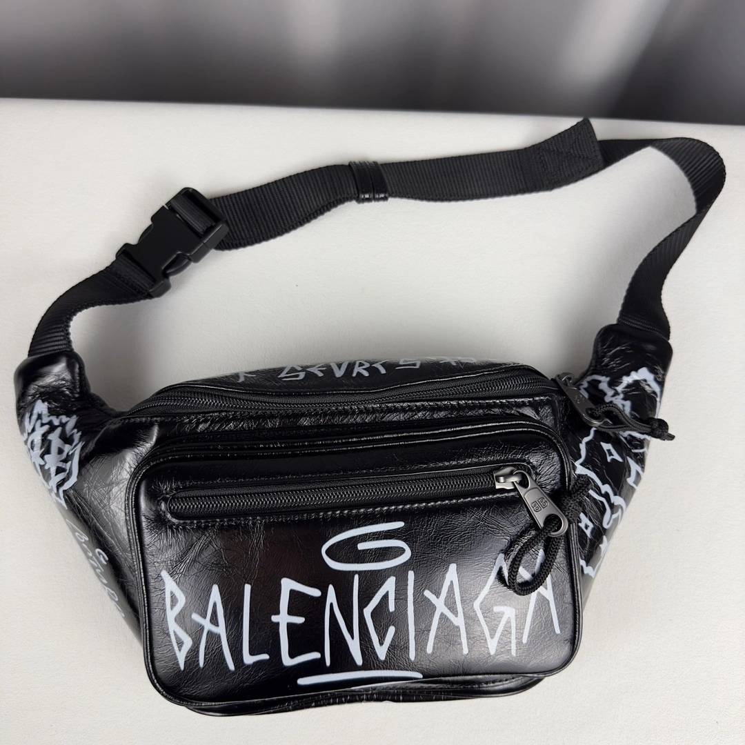 Perfect replica Balenciaga Graffiti Waist Chest Bag - Rebel Chic Design