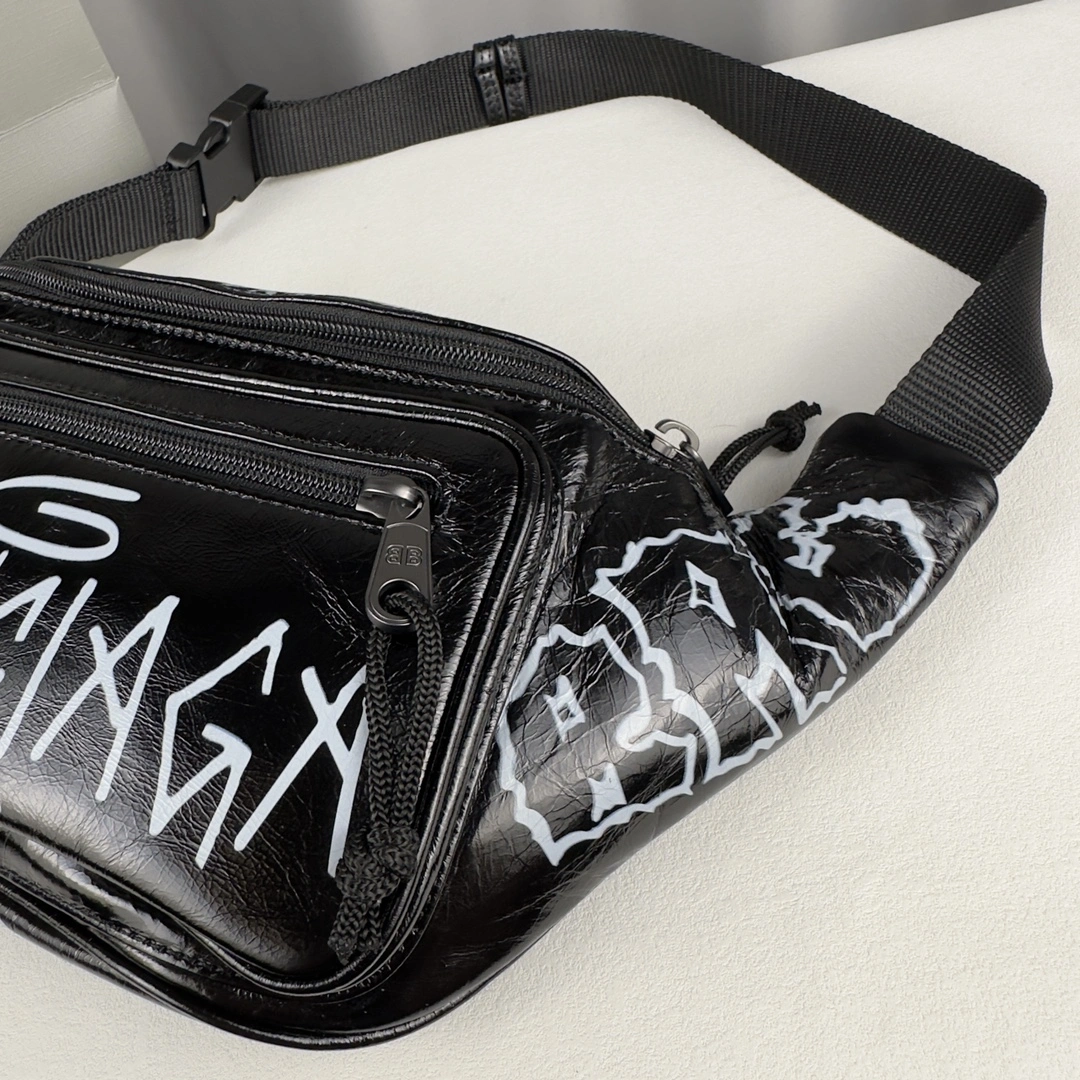 Perfect replica Balenciaga Graffiti Waist Chest Bag - Rebel Chic Design