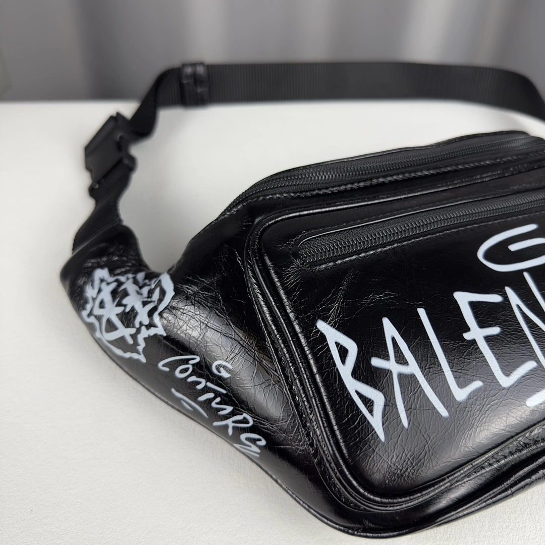 Perfect replica Balenciaga Graffiti Waist Chest Bag - Rebel Chic Design