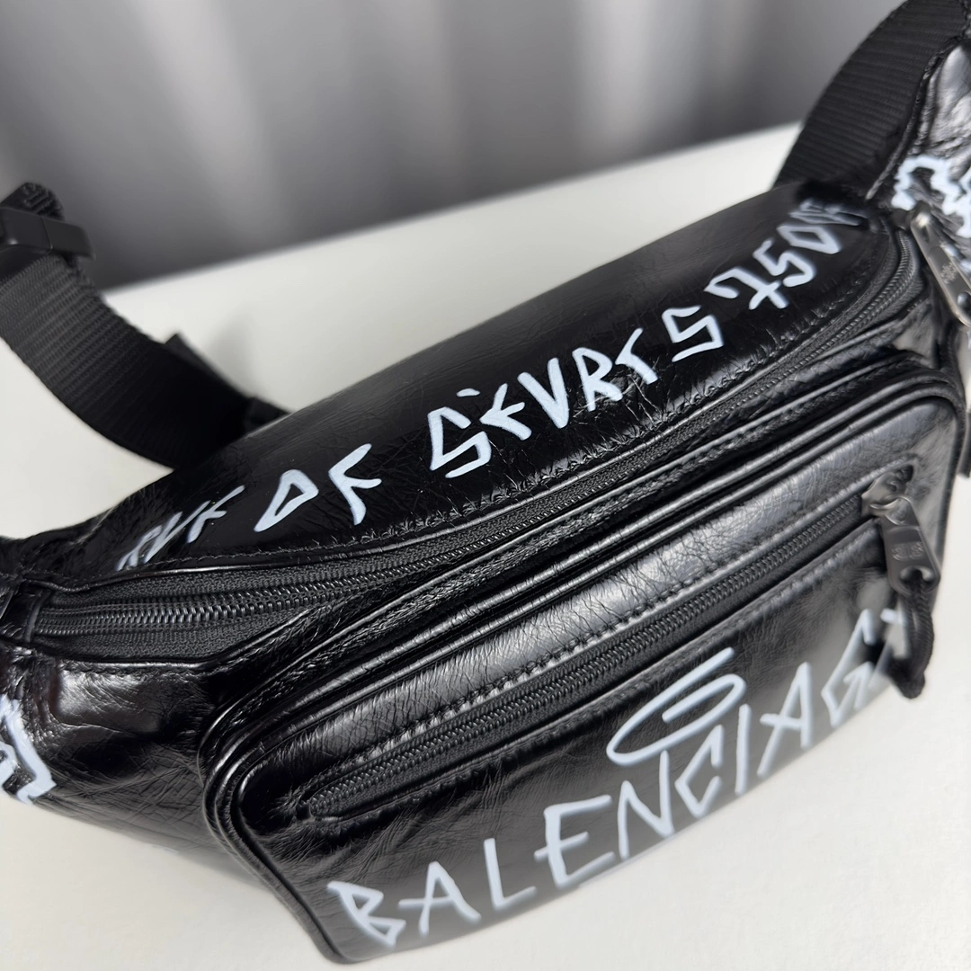 Perfect replica Balenciaga Graffiti Waist Chest Bag - Rebel Chic Design