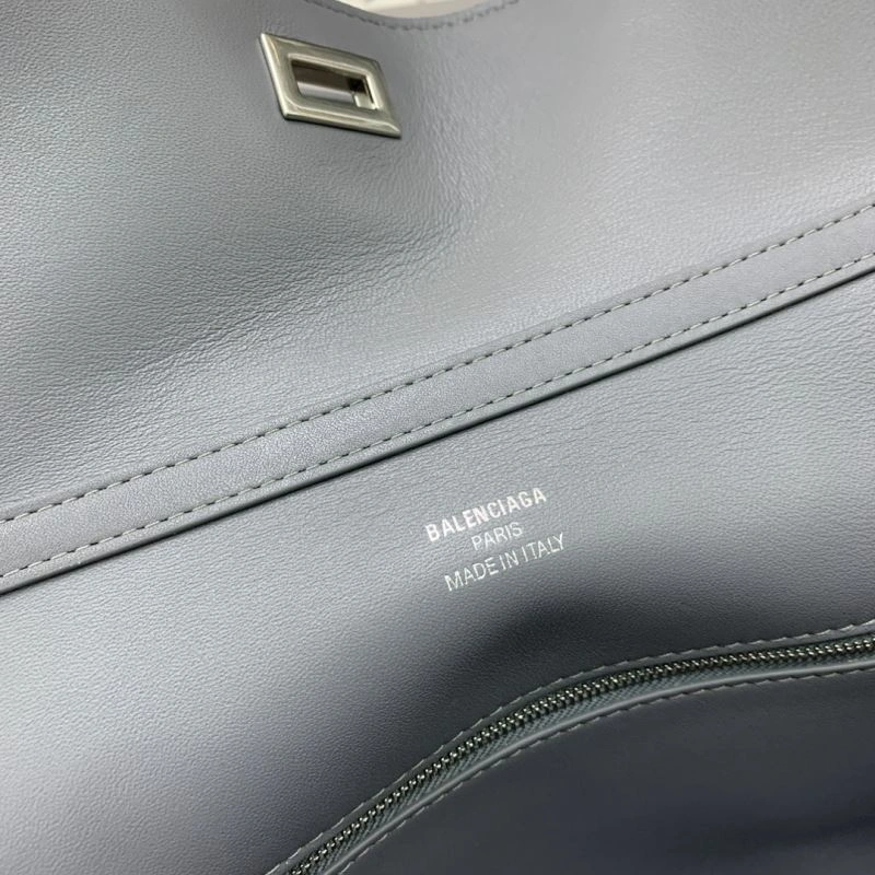Budget-friendly Balenciaga Gray Rebel Buckle Handbag - Modern Chic Redefined