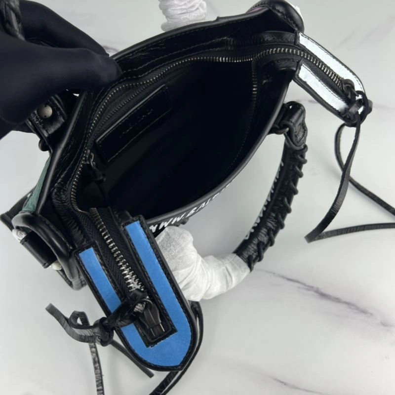 Official Balenciaga Handmade Graffiti Mini City Bag - Luxurious Lambskin Design
