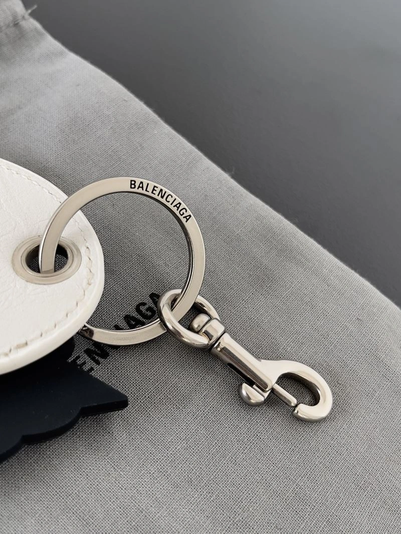 Bargain Balenciaga Heart Mirror Keychain with Lambskin Charm