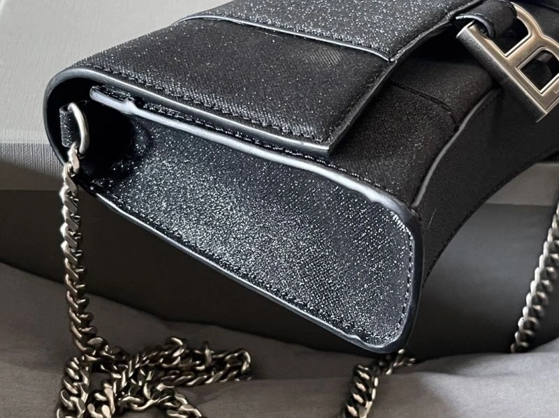OEM Balenciaga Heavy-Duty Hourglass Chain Bag - Iconic Curved Design