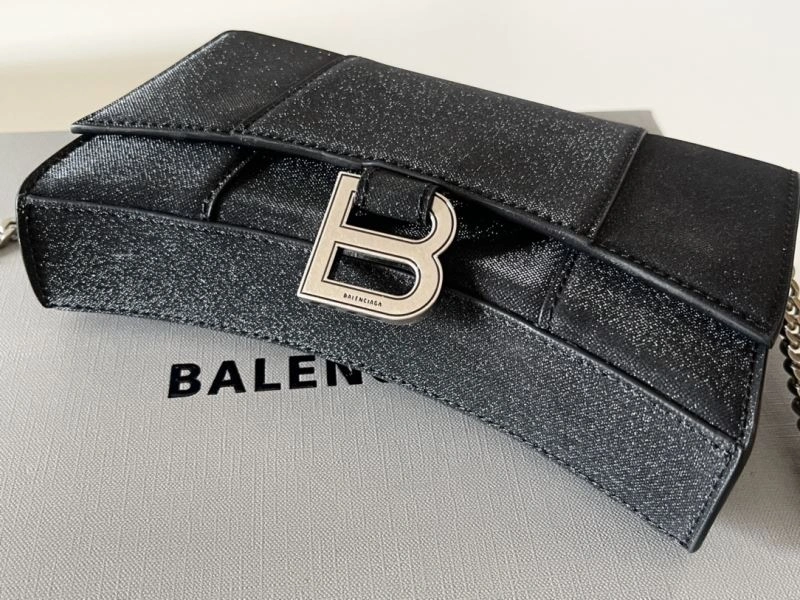 OEM Balenciaga Heavy-Duty Hourglass Chain Bag - Iconic Curved Design