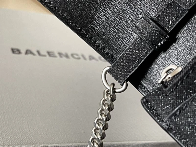 OEM Balenciaga Heavy-Duty Hourglass Chain Bag - Iconic Curved Design