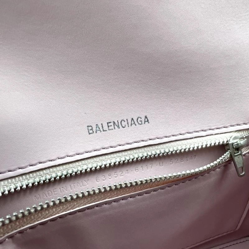 Factory-made Balenciaga Hourglass Bag - Blush Pink Crocodile Pattern