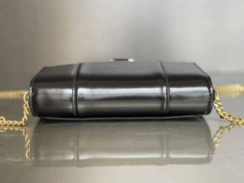 OEM Balenciaga Hourglass Chain Bag - Black with Gold Buckle