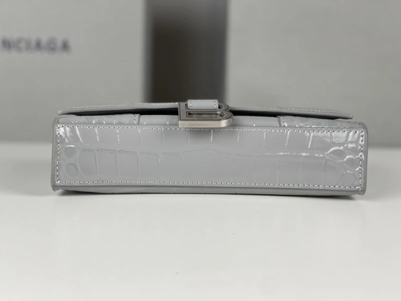 Cut-rate Balenciaga Hourglass Chain Bag - Deep Gray Crocodile Pattern
