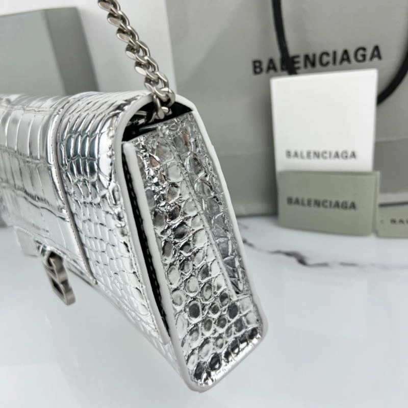 High fidelity Balenciaga Hourglass Chain Crossbody Bag - Elegant Half-Moon Design