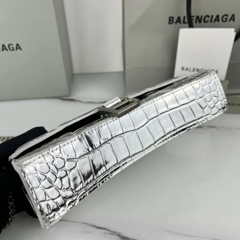 High fidelity Balenciaga Hourglass Chain Crossbody Bag - Elegant Half-Moon Design