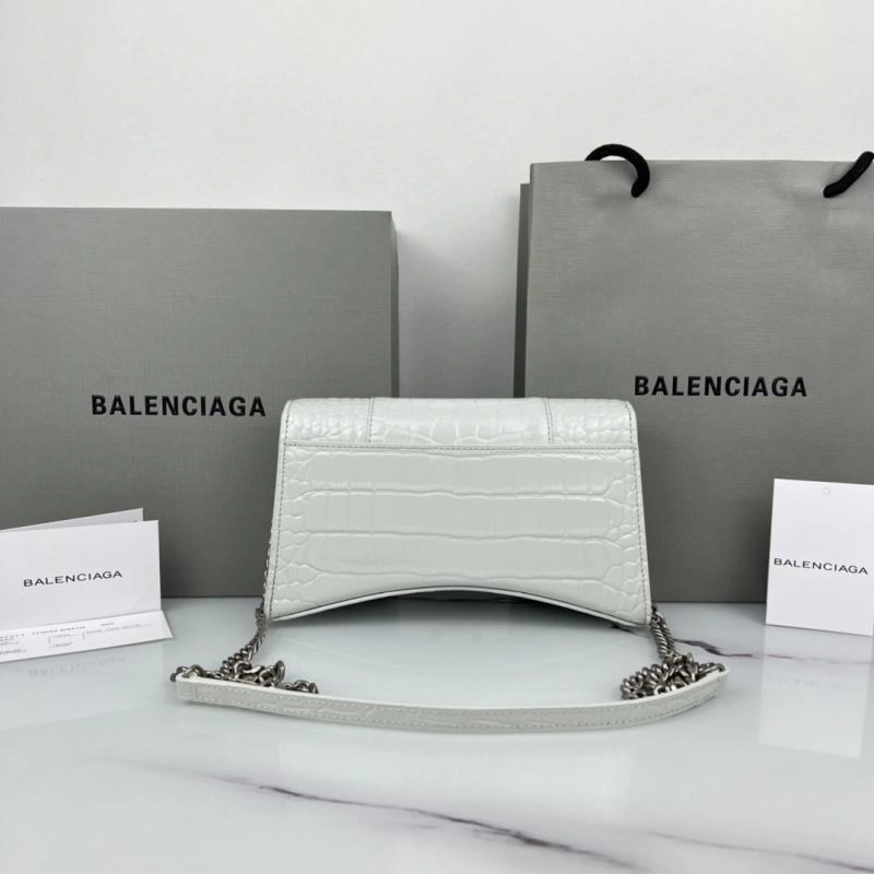 Balenciaga Hourglass Chain Crossbody Bag - Petite B-Shaped Elegance