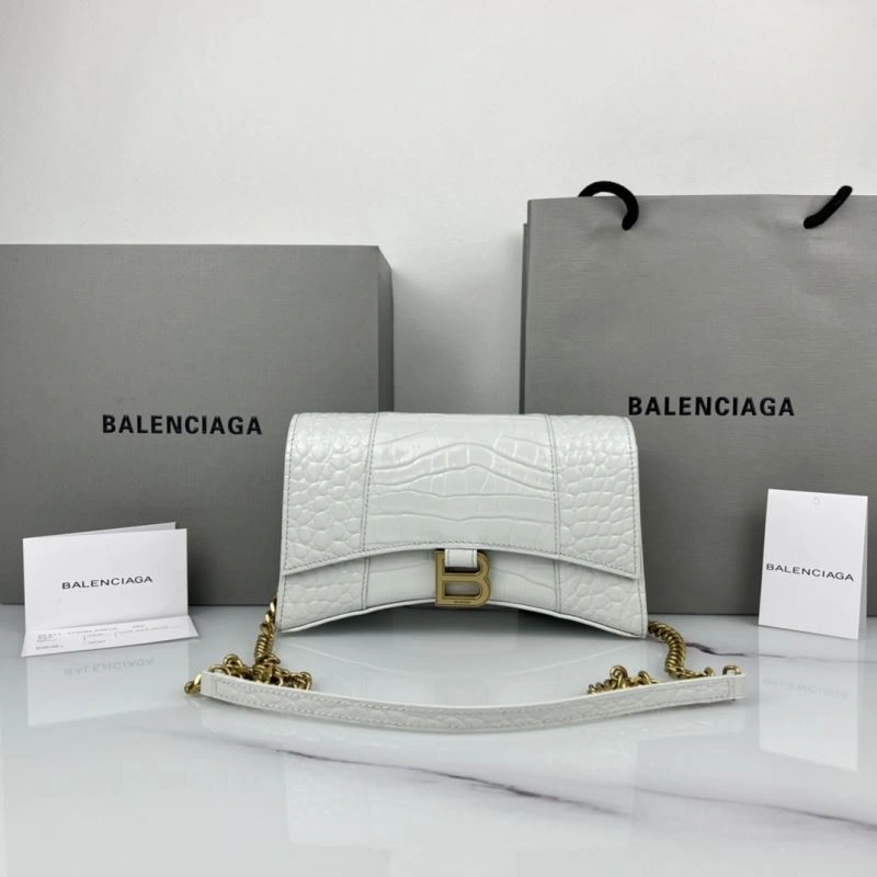 Balenciaga Hourglass Chain Crossbody Bag - Petite B-Shaped Elegance