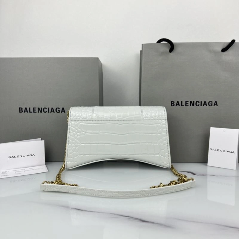 Authentic Balenciaga Hourglass Chain Crossbody Bag - Petite B-Shaped Elegance