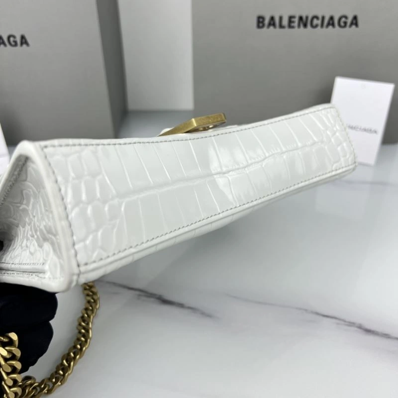Authentic Balenciaga Hourglass Chain Crossbody Bag - Petite B-Shaped Elegance