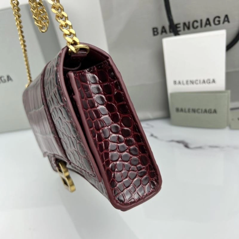Economical Balenciaga Hourglass Chain Crossbody Bag - Petite Cowhide Charm