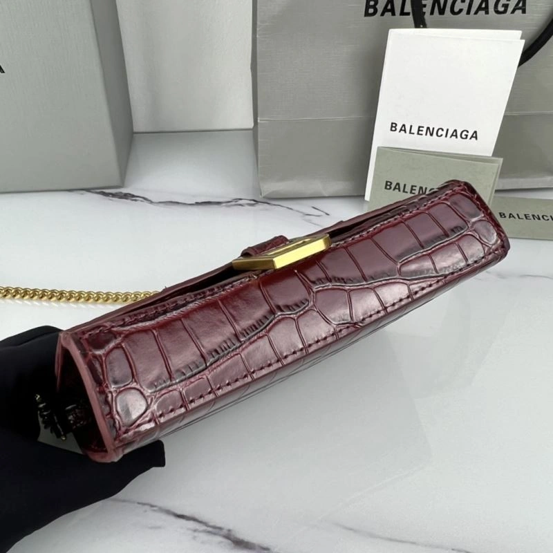 Economical Balenciaga Hourglass Chain Crossbody Bag - Petite Cowhide Charm