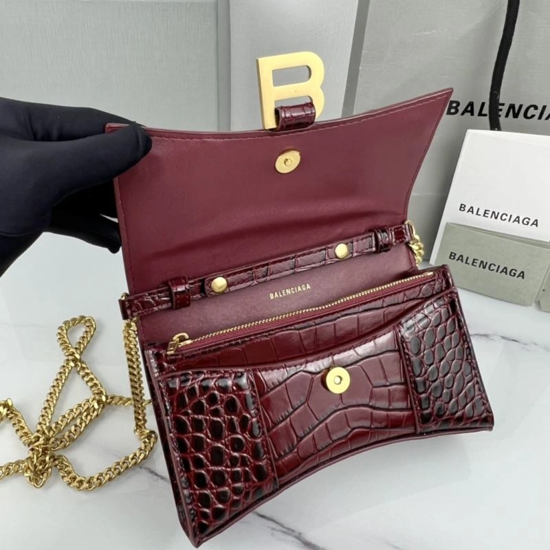 Economical Balenciaga Hourglass Chain Crossbody Bag - Petite Cowhide Charm