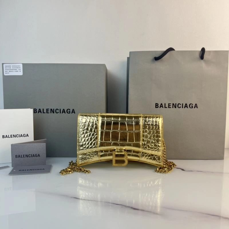 Balenciaga Hourglass Chain Crossbody Bag - Petite Elegance in Cowhide