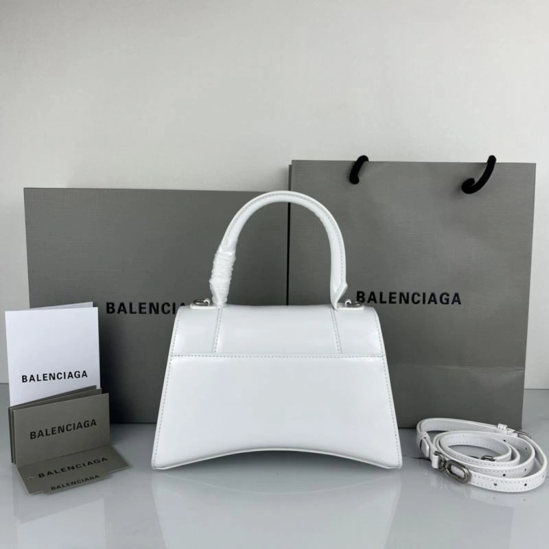 Low-cost Balenciaga Hourglass Cowhide Bag with Silver Buckle - 23x10x24cm