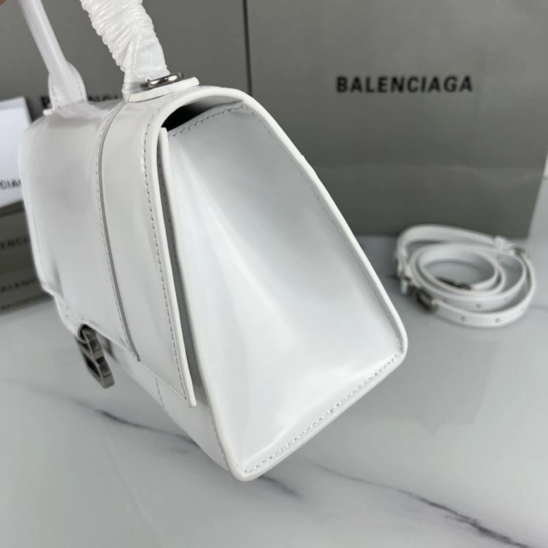 Low-cost Balenciaga Hourglass Cowhide Bag with Silver Buckle - 23x10x24cm