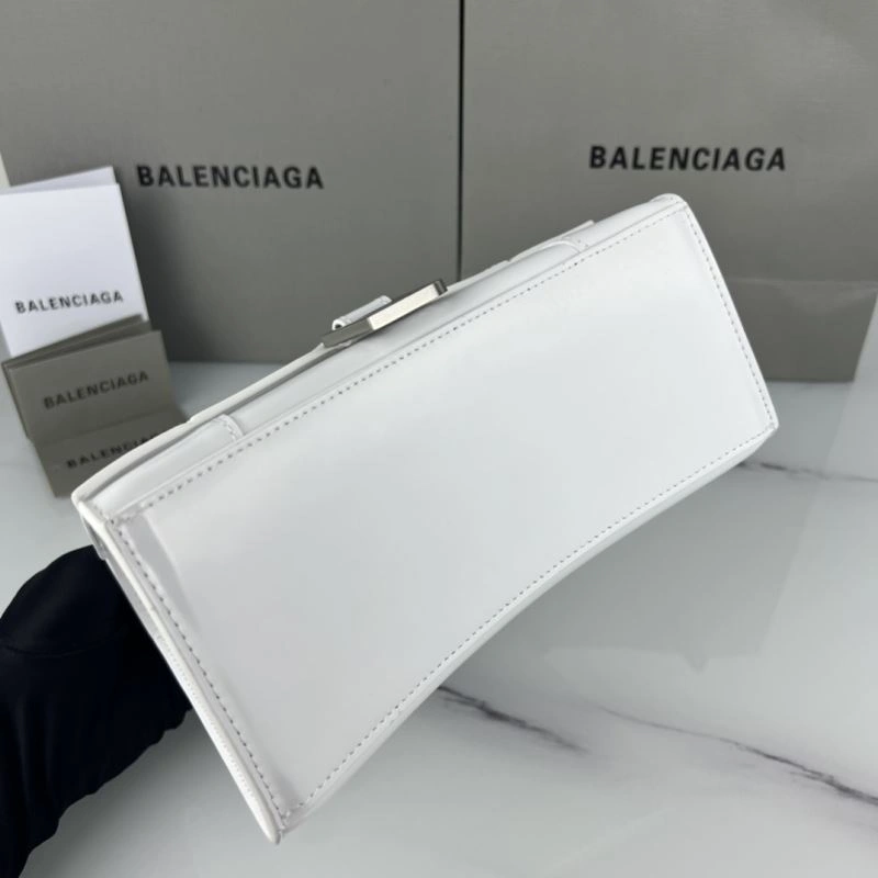 Low-cost Balenciaga Hourglass Cowhide Bag with Silver Buckle - 23x10x24cm