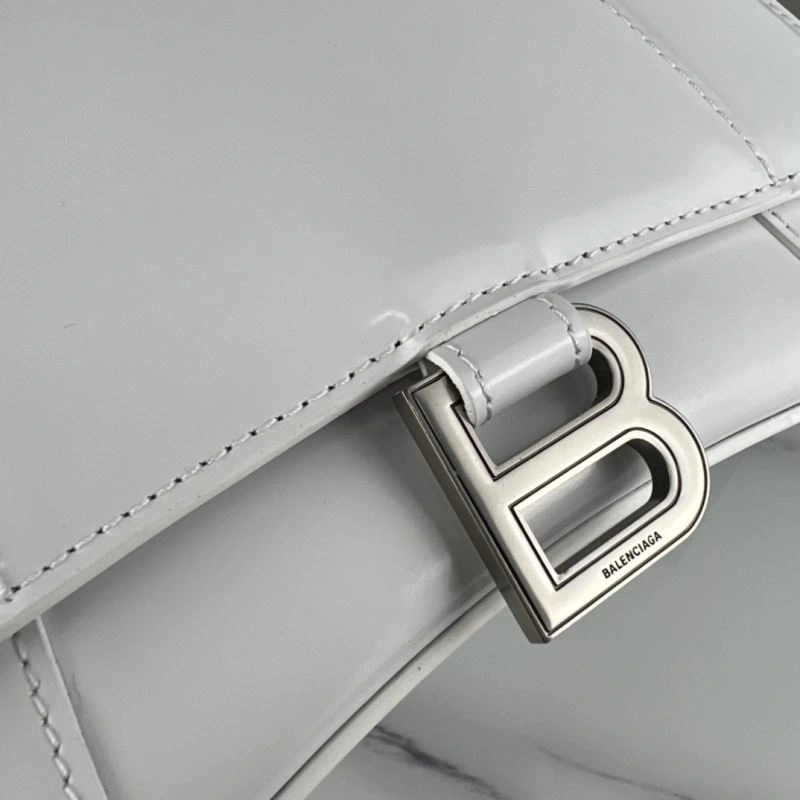 Low-cost Balenciaga Hourglass Cowhide Bag with Silver Buckle - 23x10x24cm