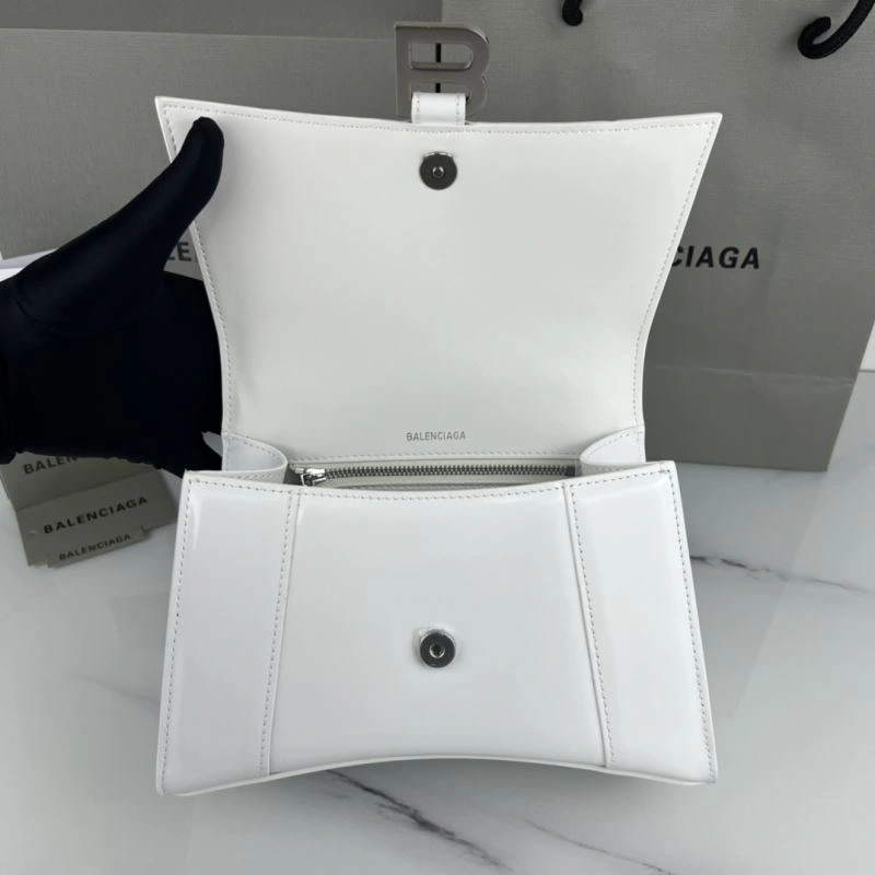 Low-cost Balenciaga Hourglass Cowhide Bag with Silver Buckle - 23x10x24cm