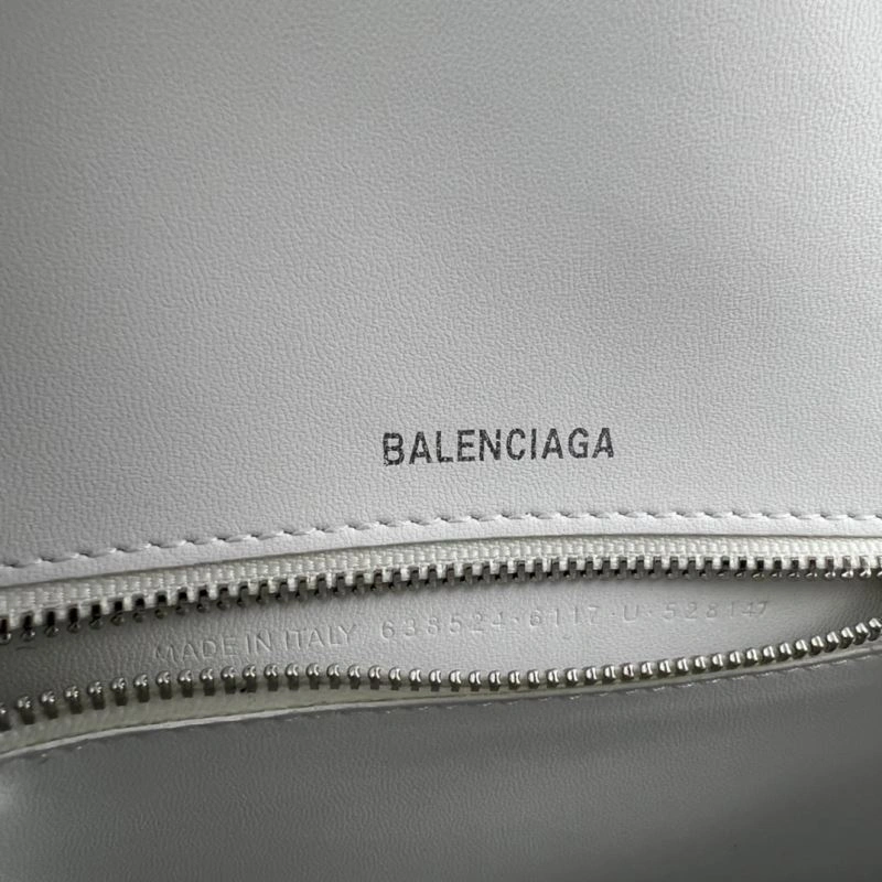 Low-cost Balenciaga Hourglass Cowhide Bag with Silver Buckle - 23x10x24cm